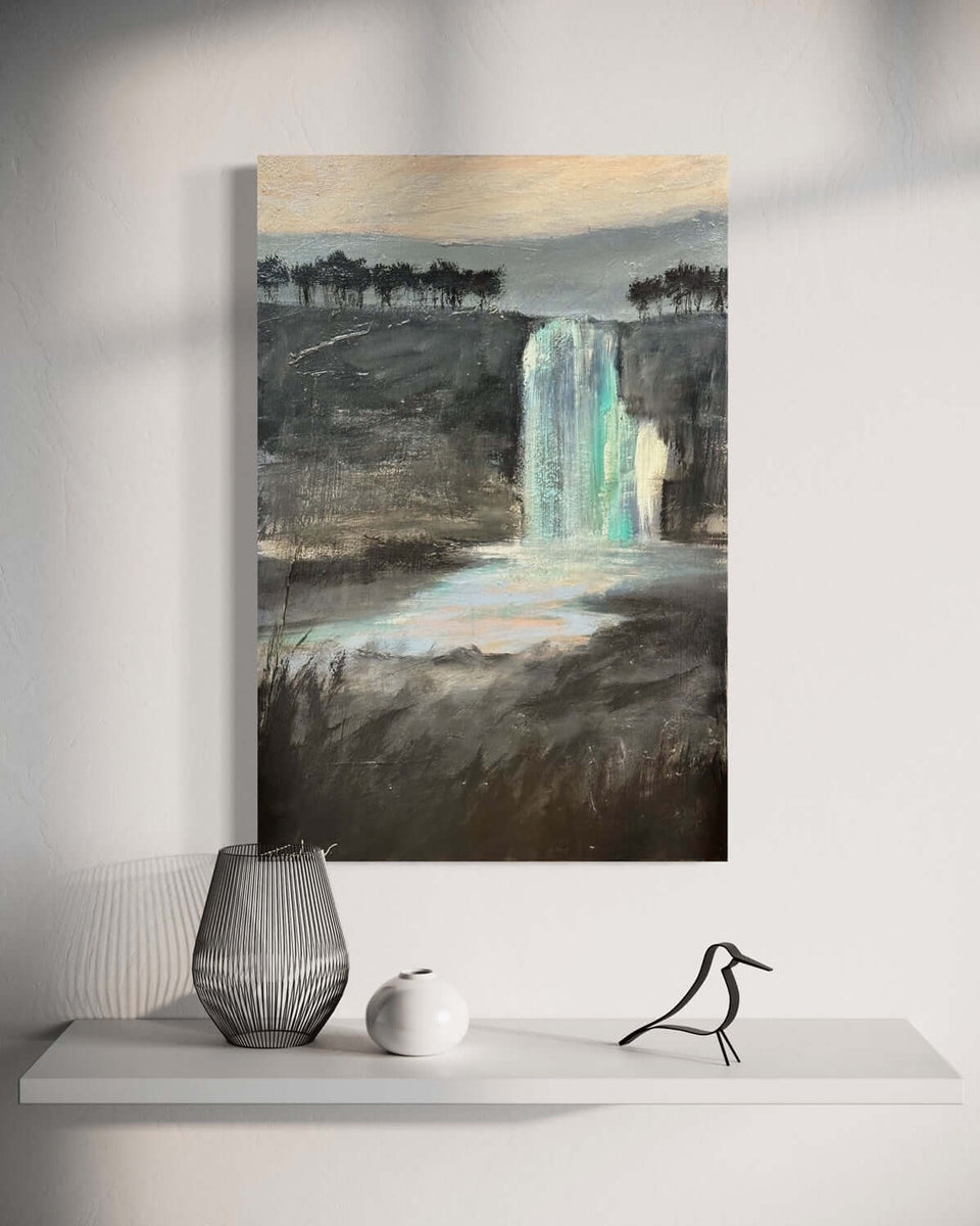 Our Waterfall Painting - Majestic & Serene Art – ThomasAndrewArtwork