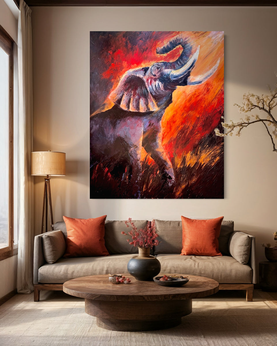 Elephant series - Signed canvas print by Thomas Andrew ...