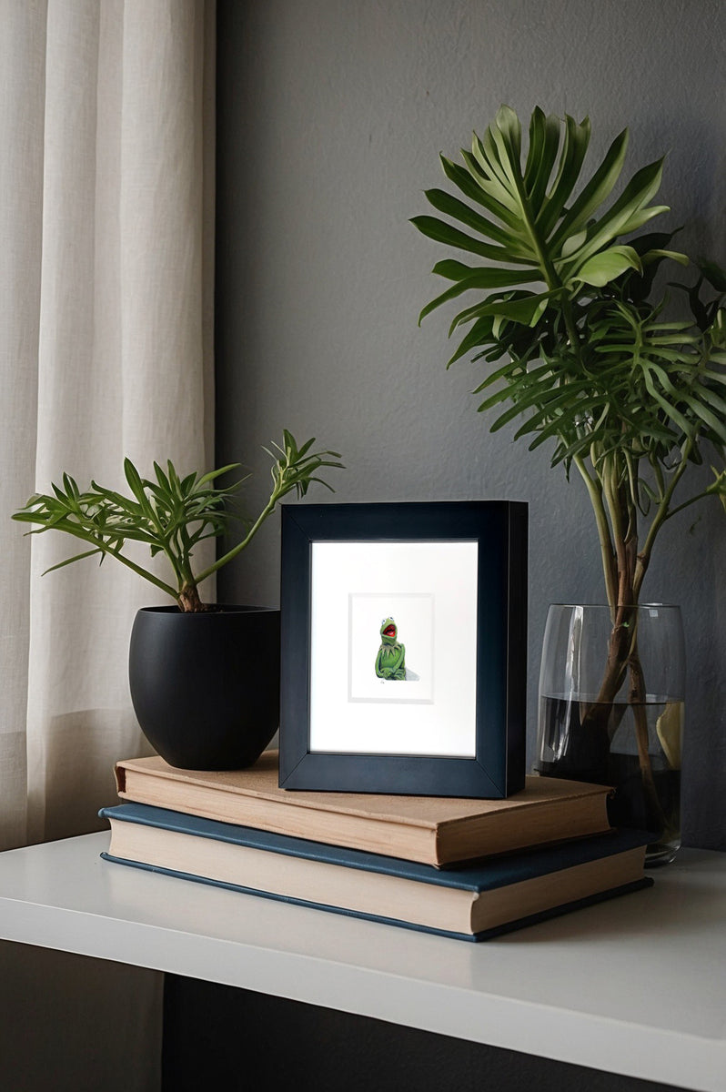 Kermit the Frog Miniature watercolor reproduction by Karen Libecap ...