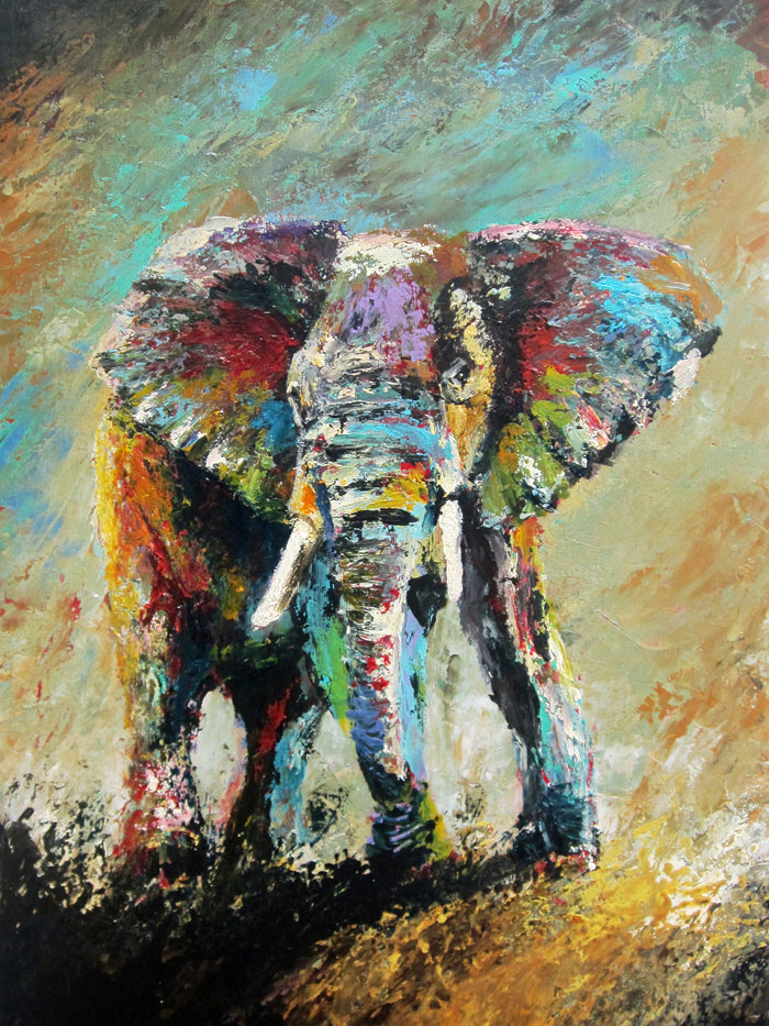 Elephant series - Signed canvas print by Thomas Andrew ...