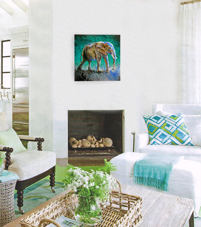 Elephant series - Signed canvas print by Thomas Andrew ...