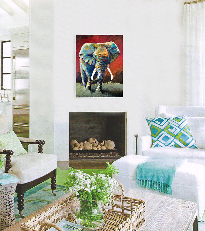 Elephant series - Signed canvas print by Thomas Andrew ...